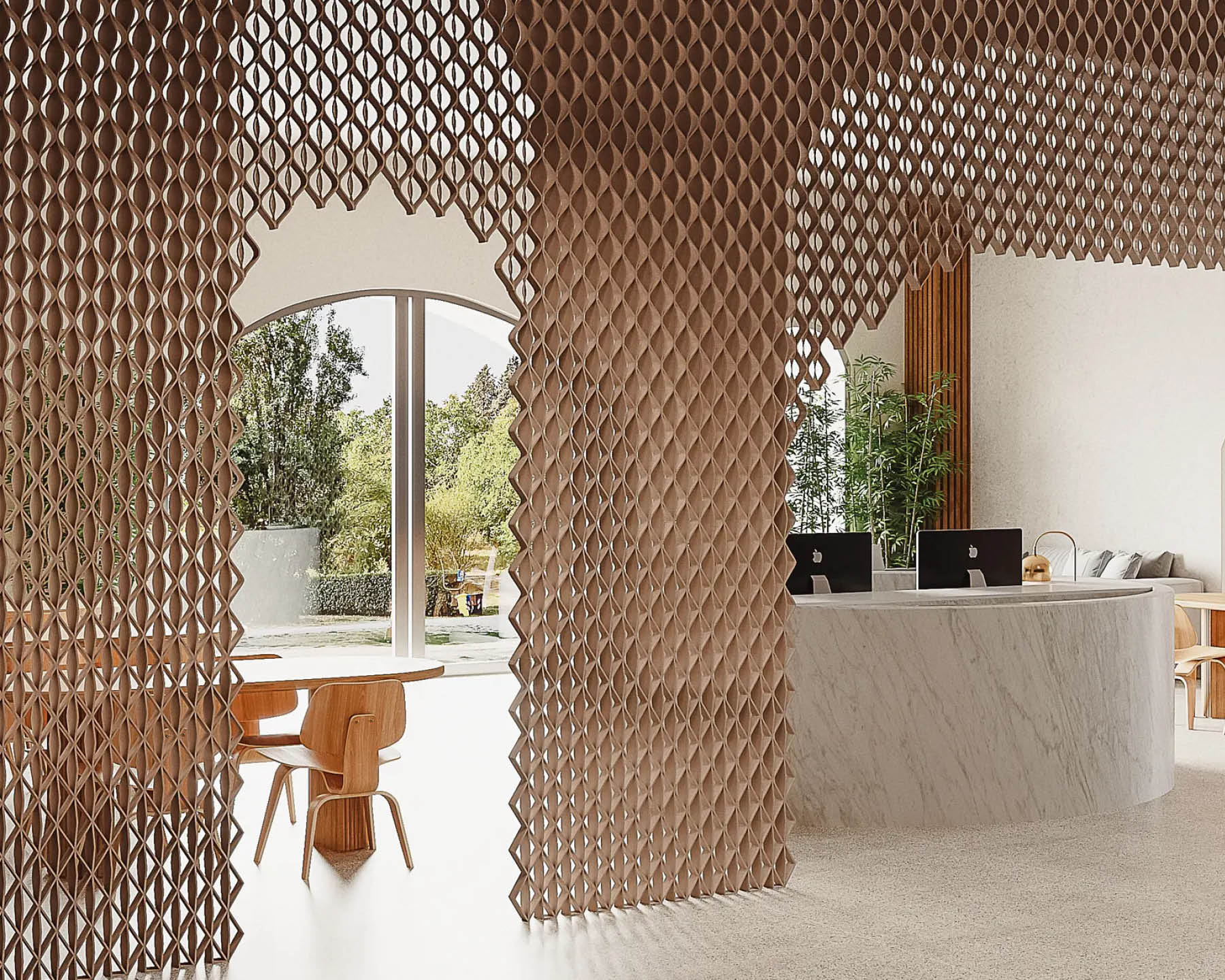 Gradient Curve Screen, By House of DUS